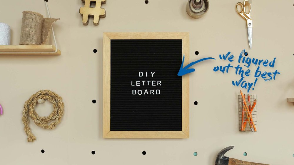 DIY FELT LETTER BOARD — The Sorry Girls