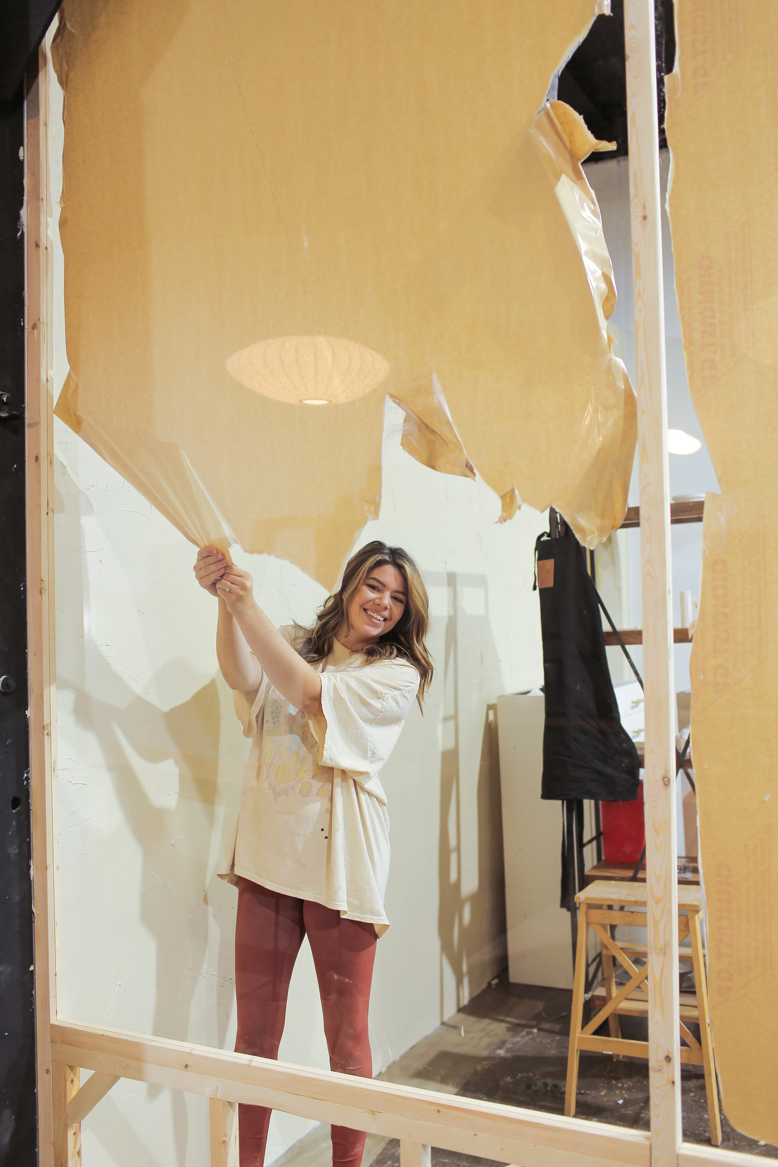 We Built a DIY Wall Divider for Our Studio Makeover - Loft Vibes — The ...