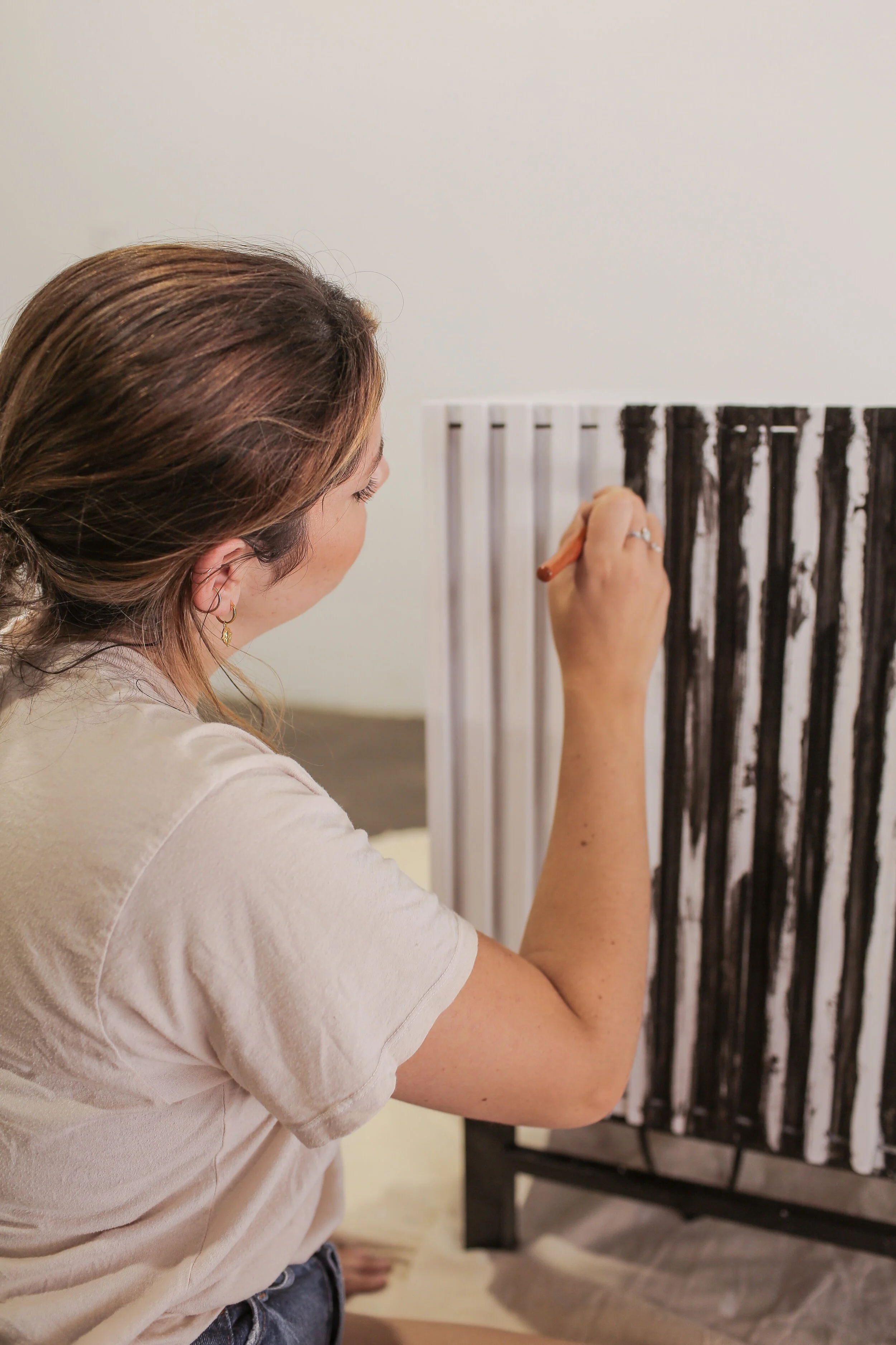DIY Modern Slatted Wood Sideboard Upcycle — The Sorry Girls