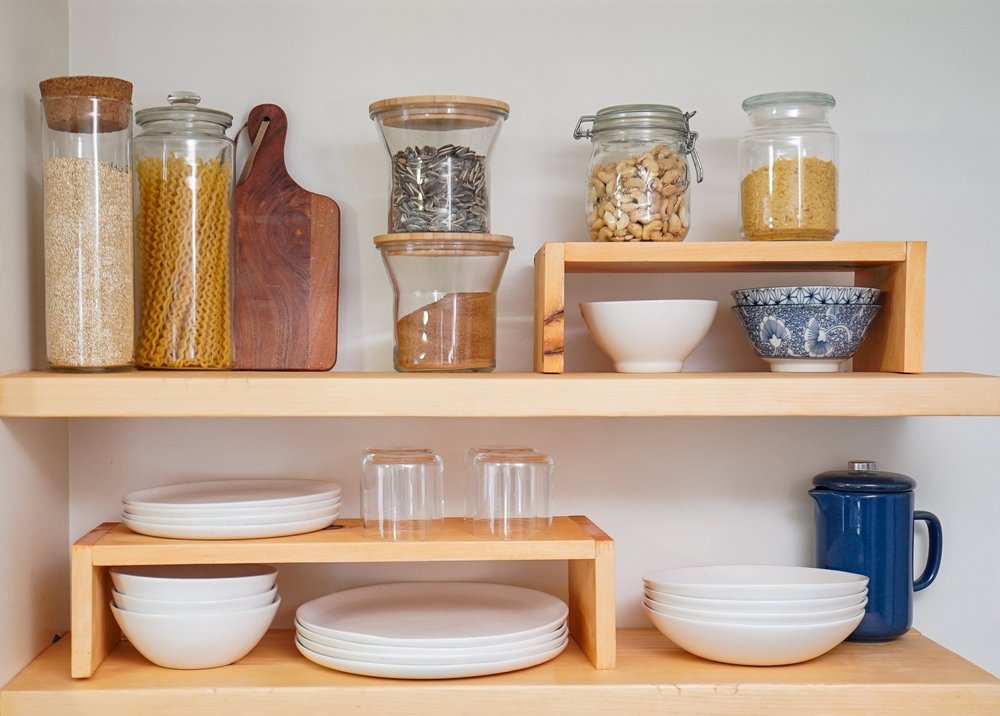 Easy DIY Shelf Riser for Kitchen Storage — The Sorry Girls