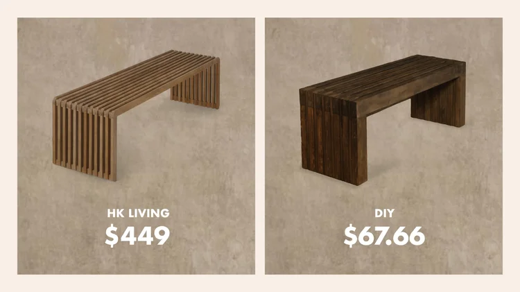 How To Build Slatted Bench: A Beginner Woodworking Project — The Sorry ...