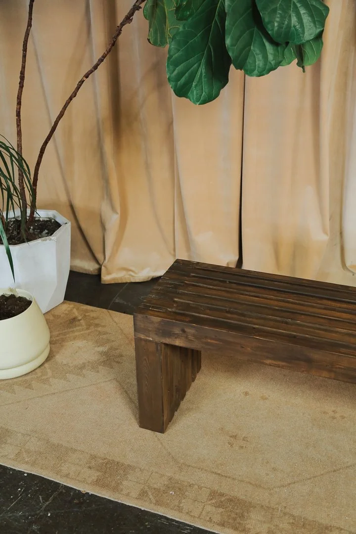 How To Build Slatted Bench: A Beginner Woodworking Project — The Sorry ...