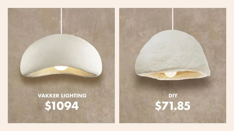 How To Make A Wabi Sabi INSPIRED Pendant Light — The Sorry Girls