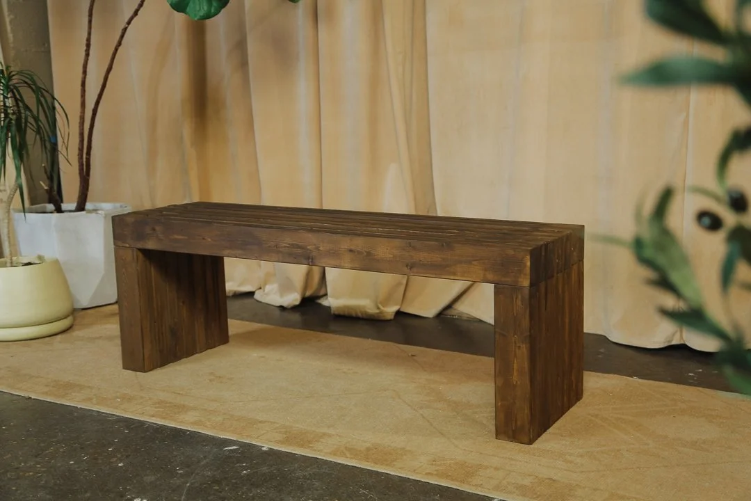 How To Build Slatted Bench: A Beginner Woodworking Project — The Sorry ...