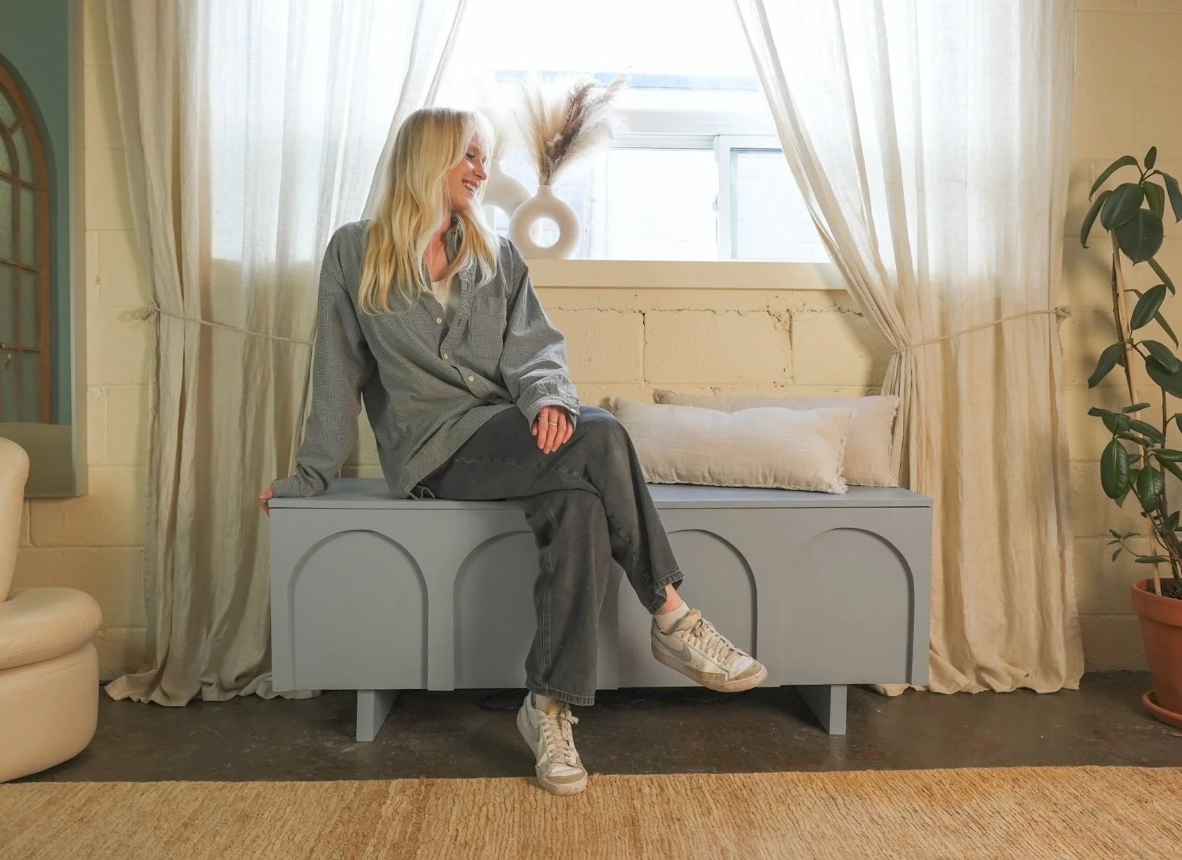 IKEA Kallax Turned Chic Storage Bench — The Sorry Girls