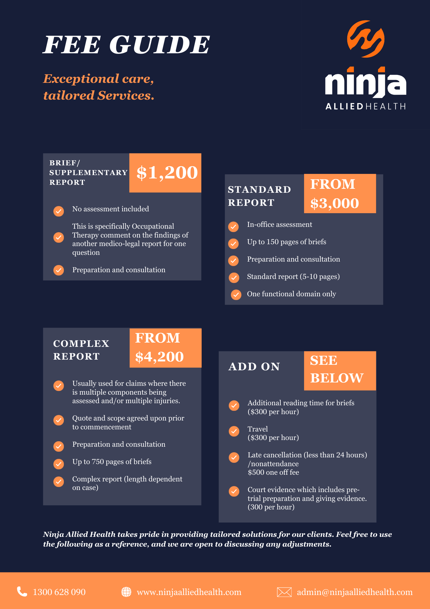 Our Approach — Ninja Allied Health