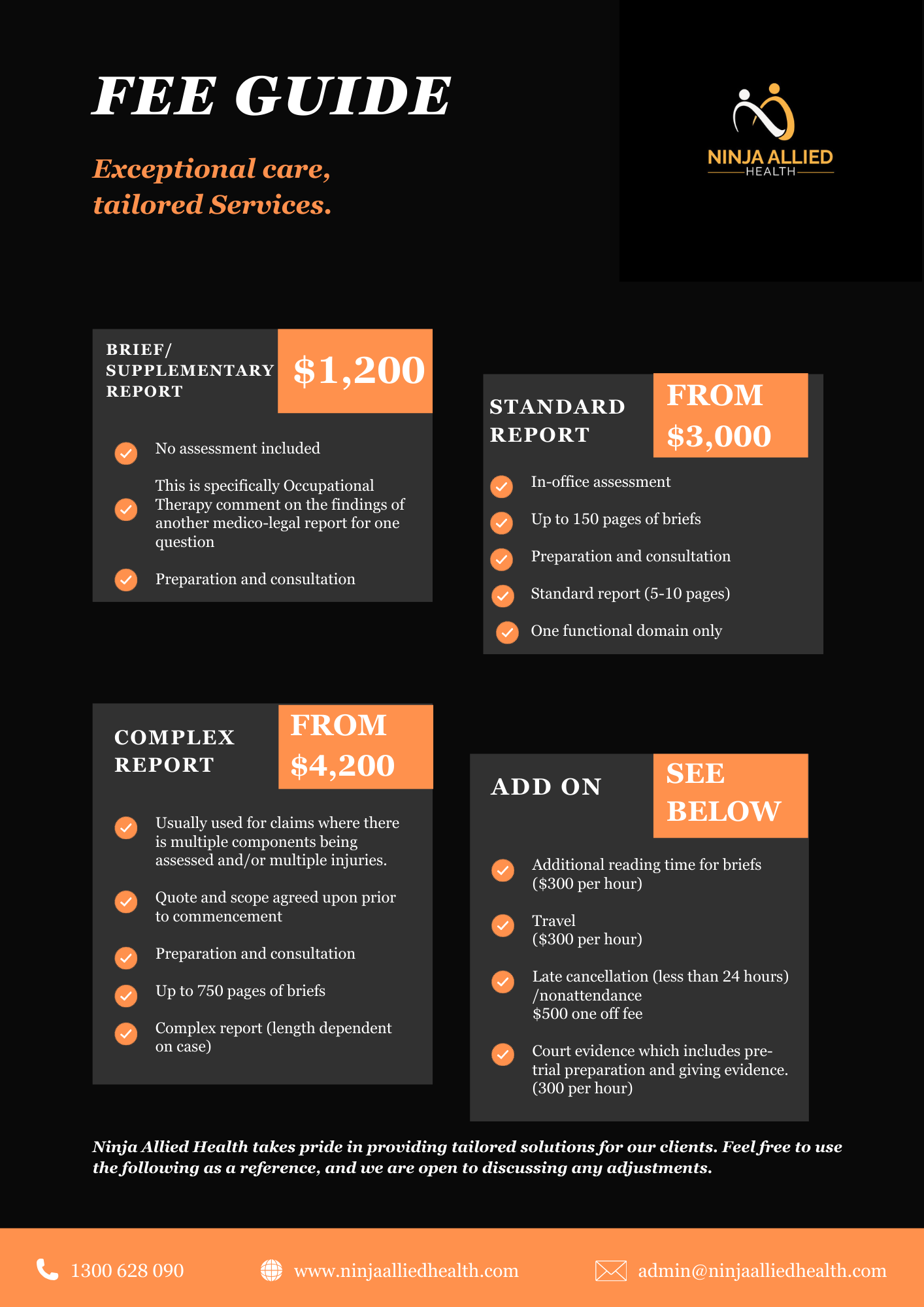 Our Approach — Ninja Allied Health