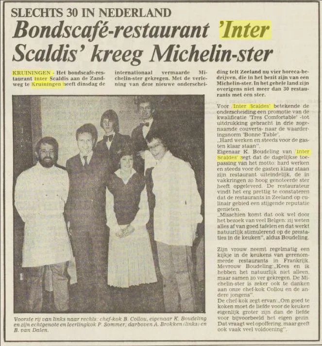 De geschiedenis van Inter Scaldes