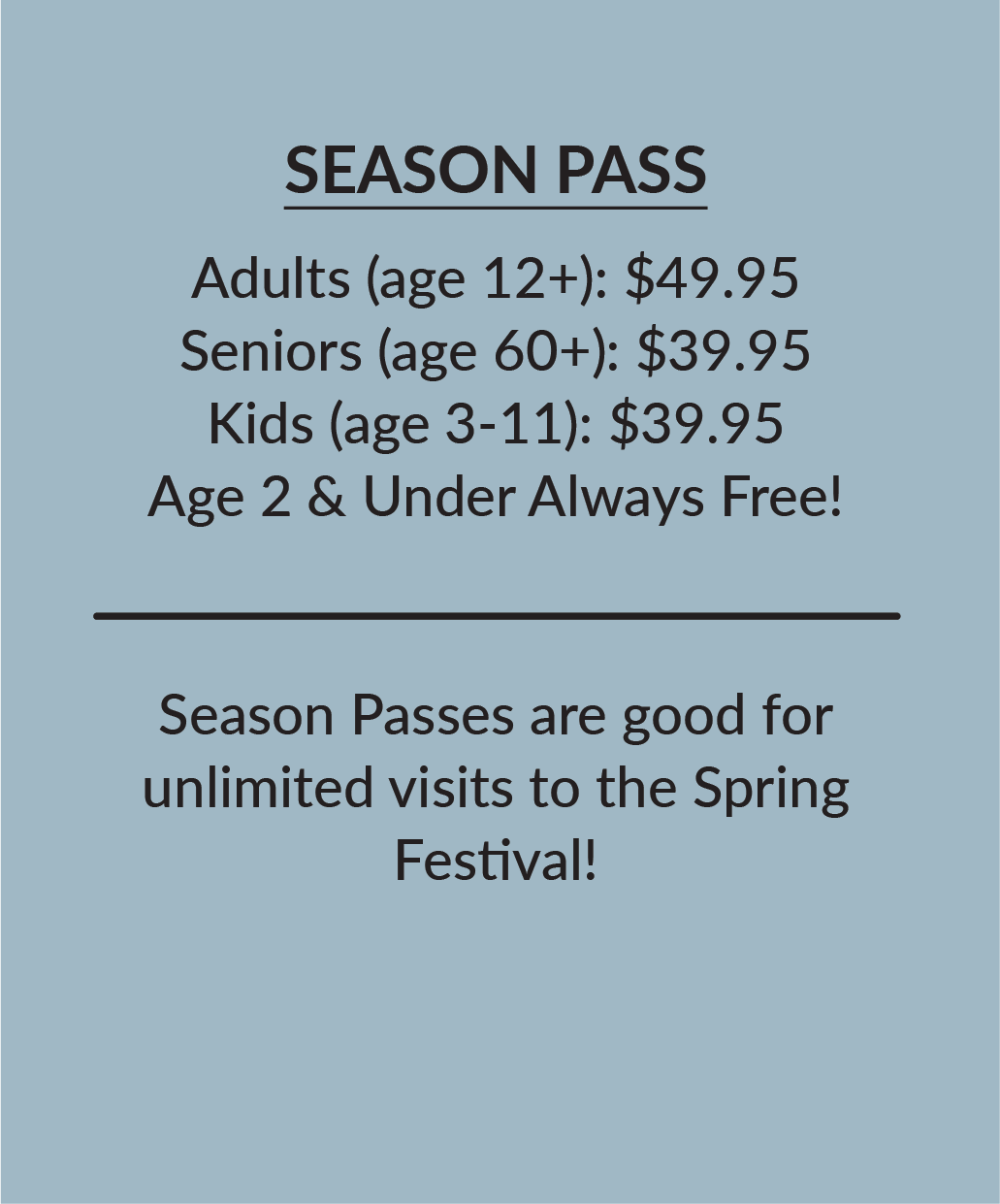 → Spring Festival Info — Cross E Ranch