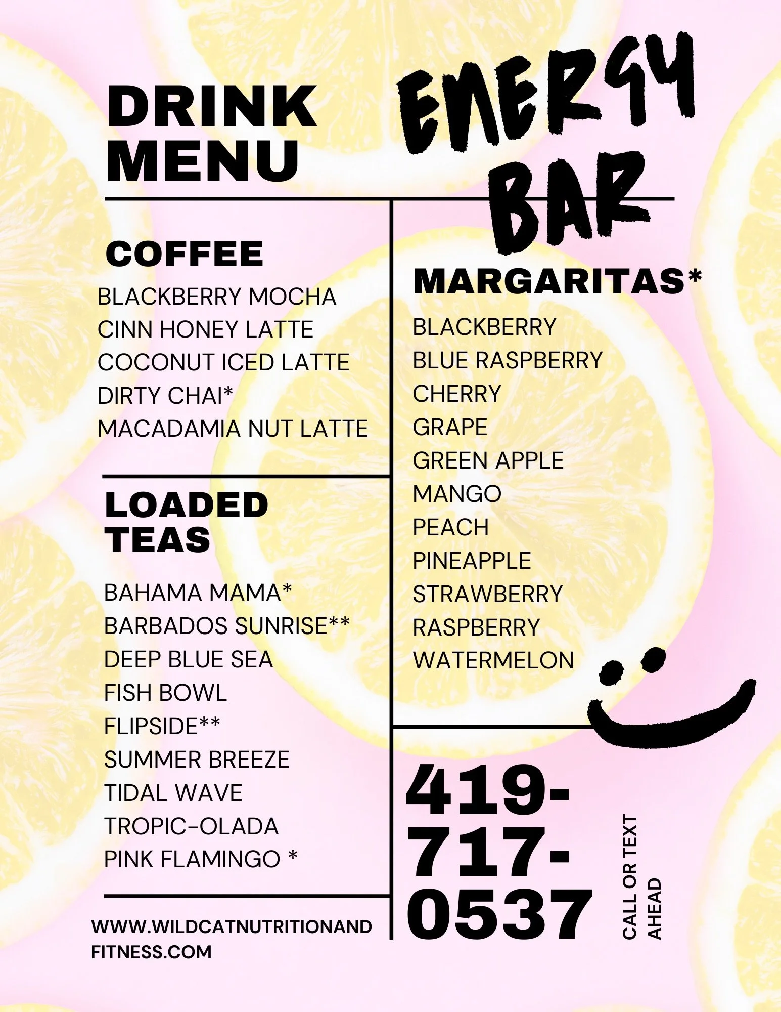 Wildcat Nutrition — Wildcat Nutrition & Fitness Center