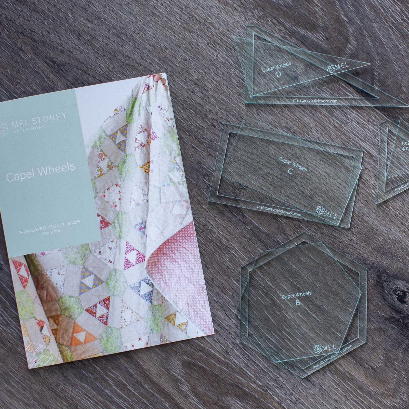 Capel Wheels Quilt Pattern and Template Set — Mel Storey Patchwork