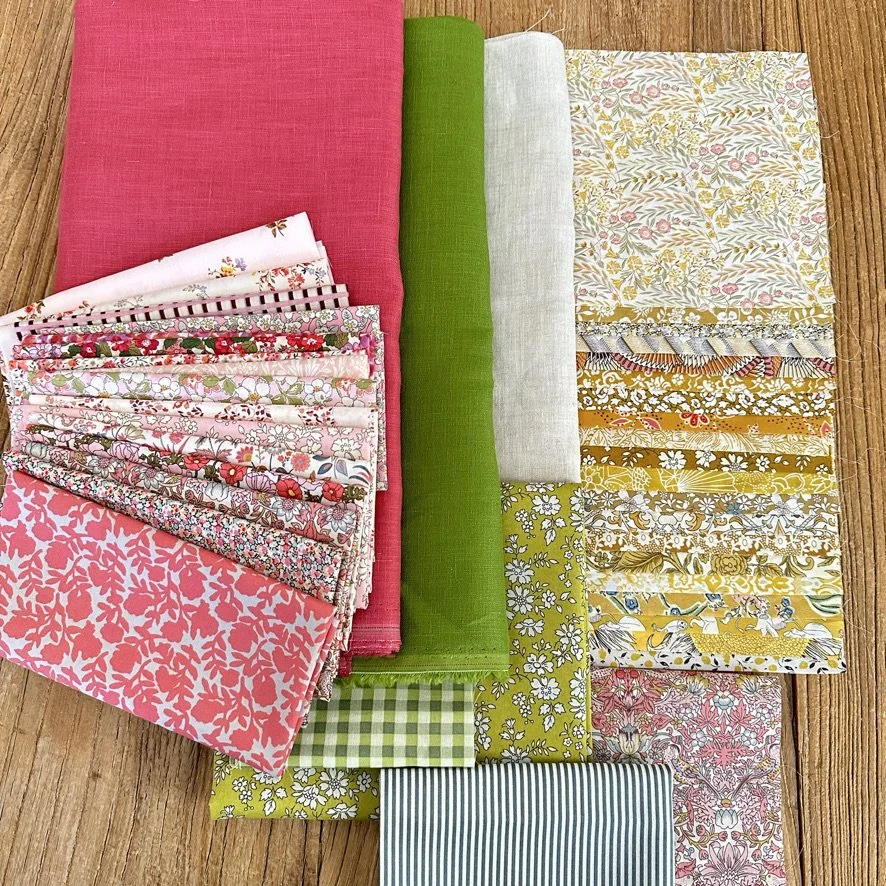 Raspberry Drive Liberty and Linen Quilt Kit — Mel Storey Patchwork