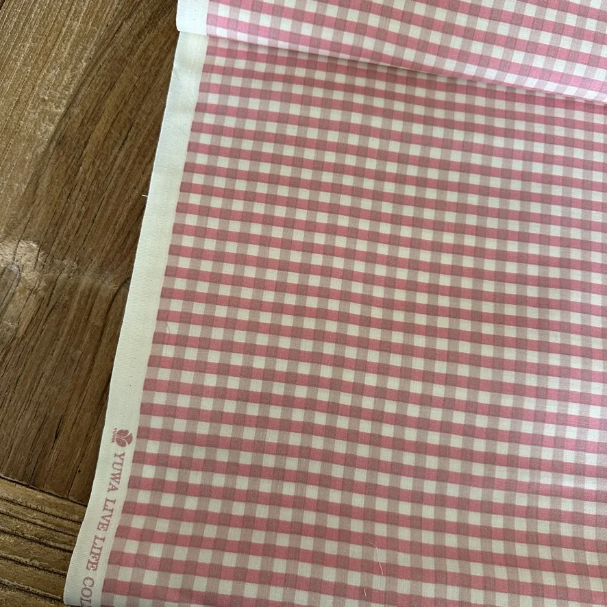 Yuwa Basics Check - Pink — Mel Storey Patchwork
