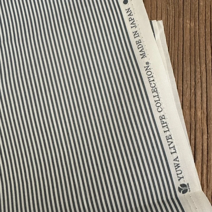 Yuwa Basics Stripe - Charcoal — Mel Storey Patchwork