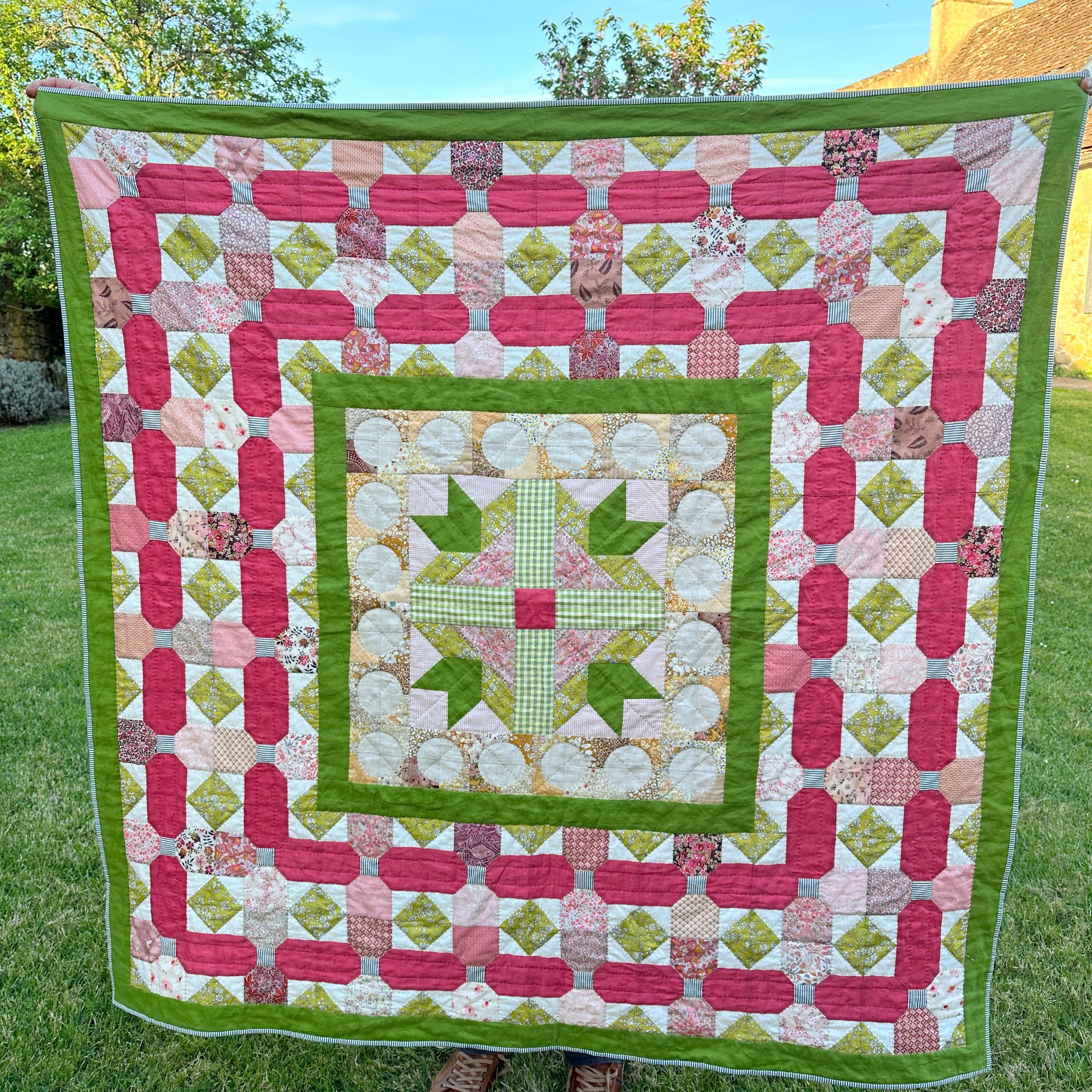 Raspberry Drive Liberty and Linen Quilt Kit — Mel Storey Patchwork