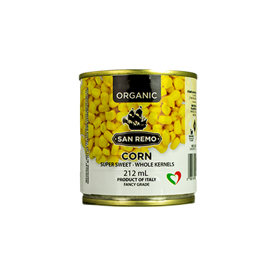 SAN REMO ORGANIC ITALIAN CORN -341ml — italiano Tonight