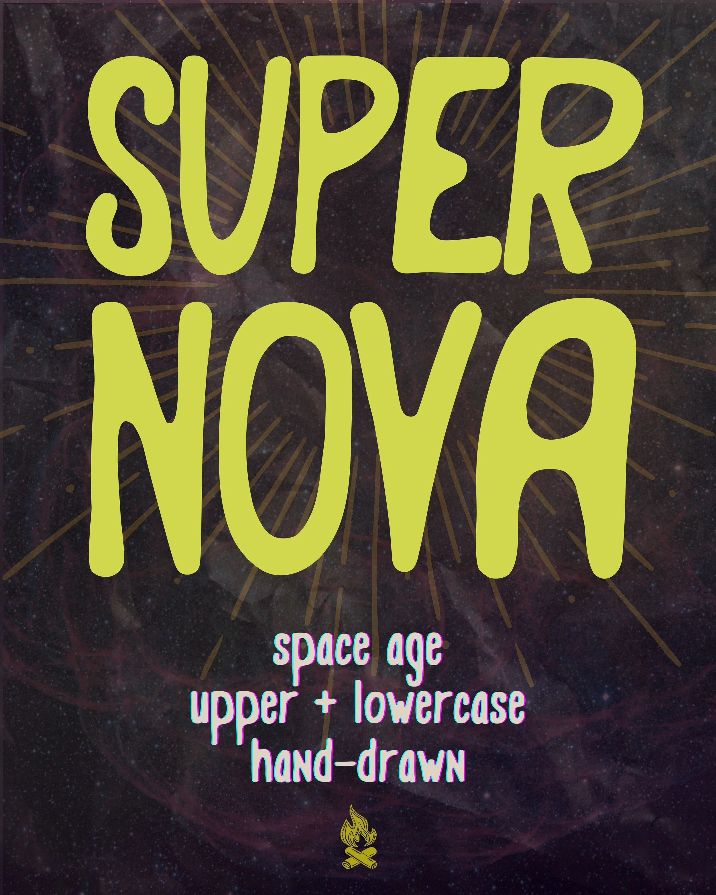 Cosmic Stardust Font — The Campfire Creative