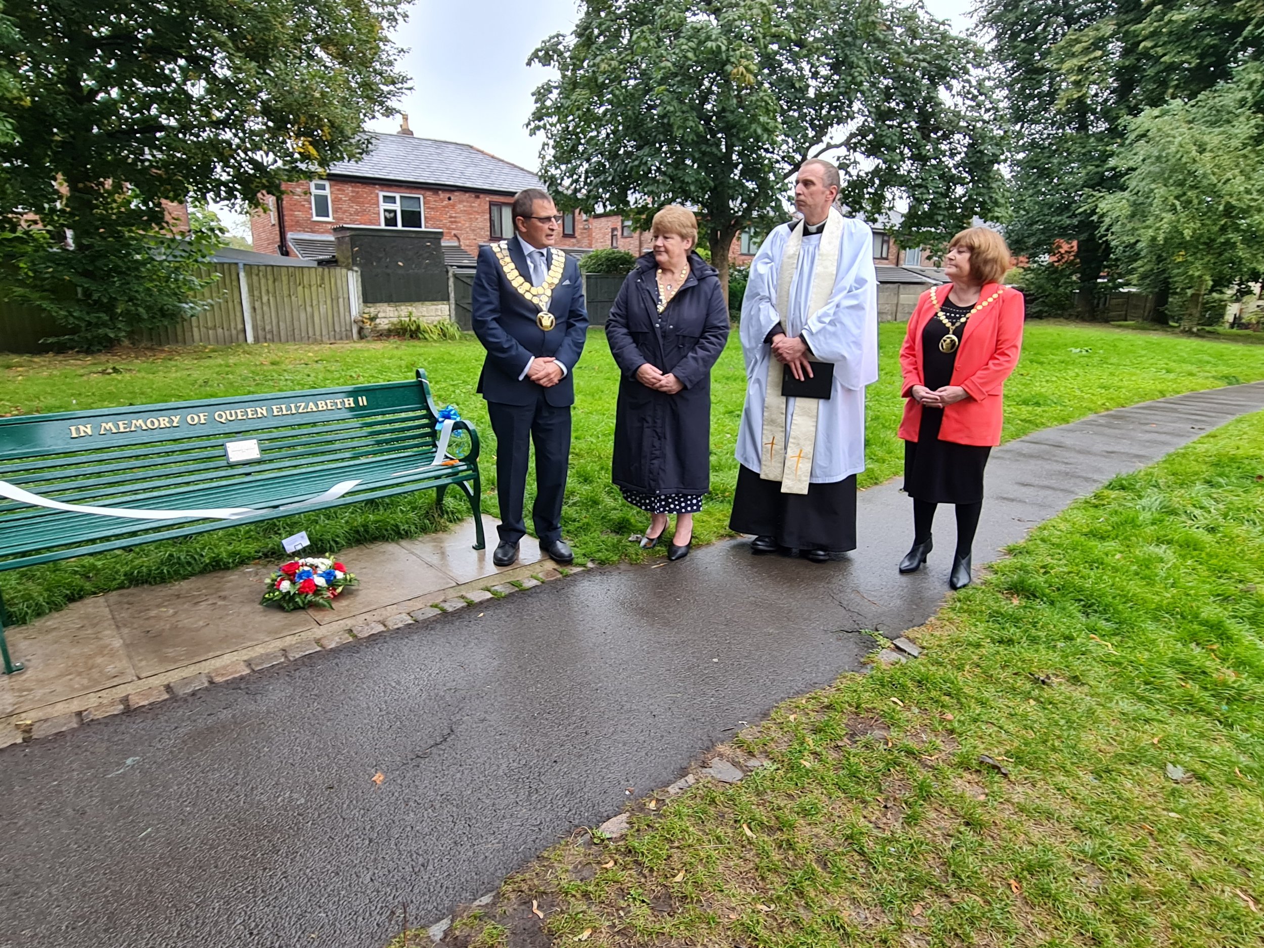 Dedication of bench in memory of Queen Elizabeth II — Westhoughton Town Council