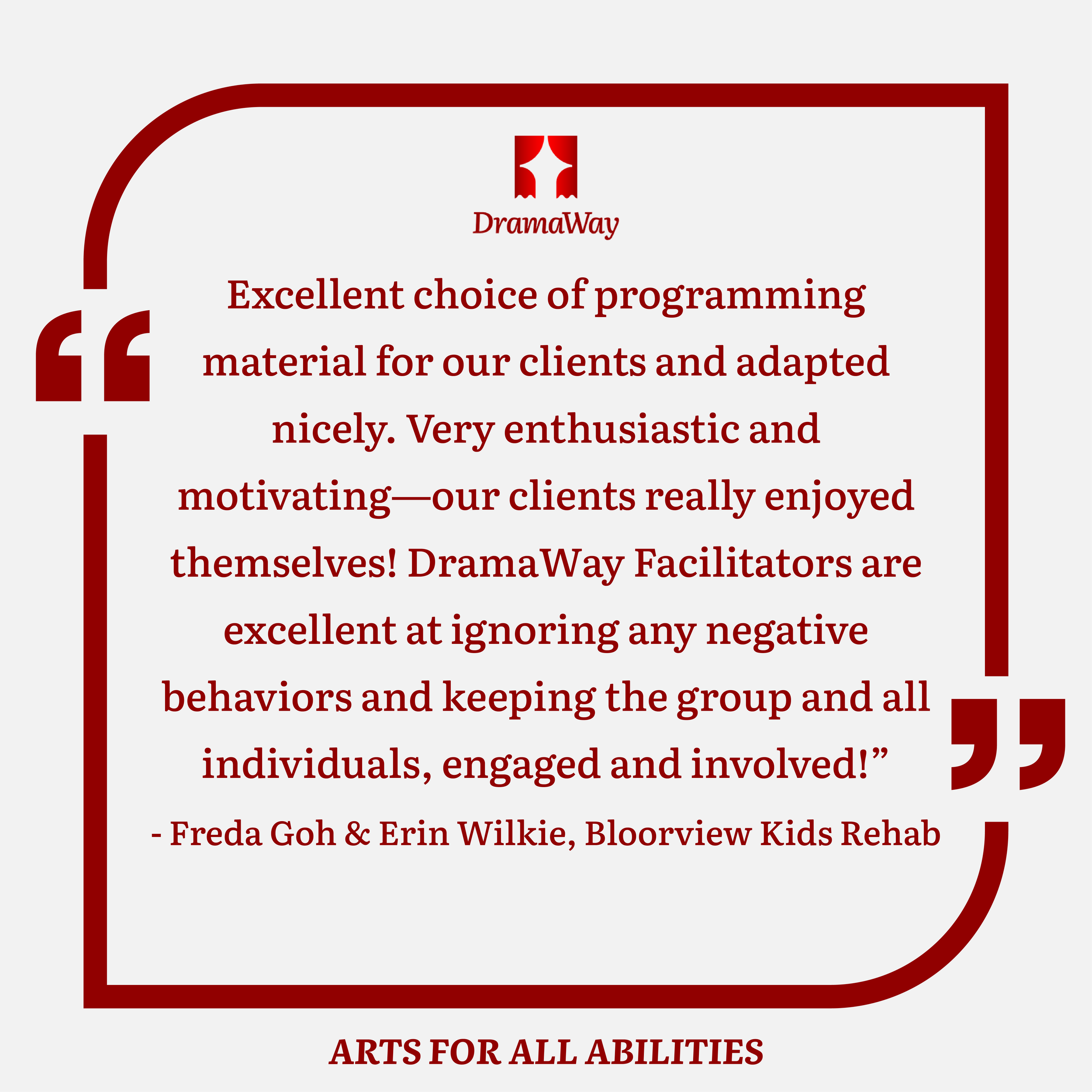 School/Organization Bookings — DramaWay | Arts Programs for All Abilities