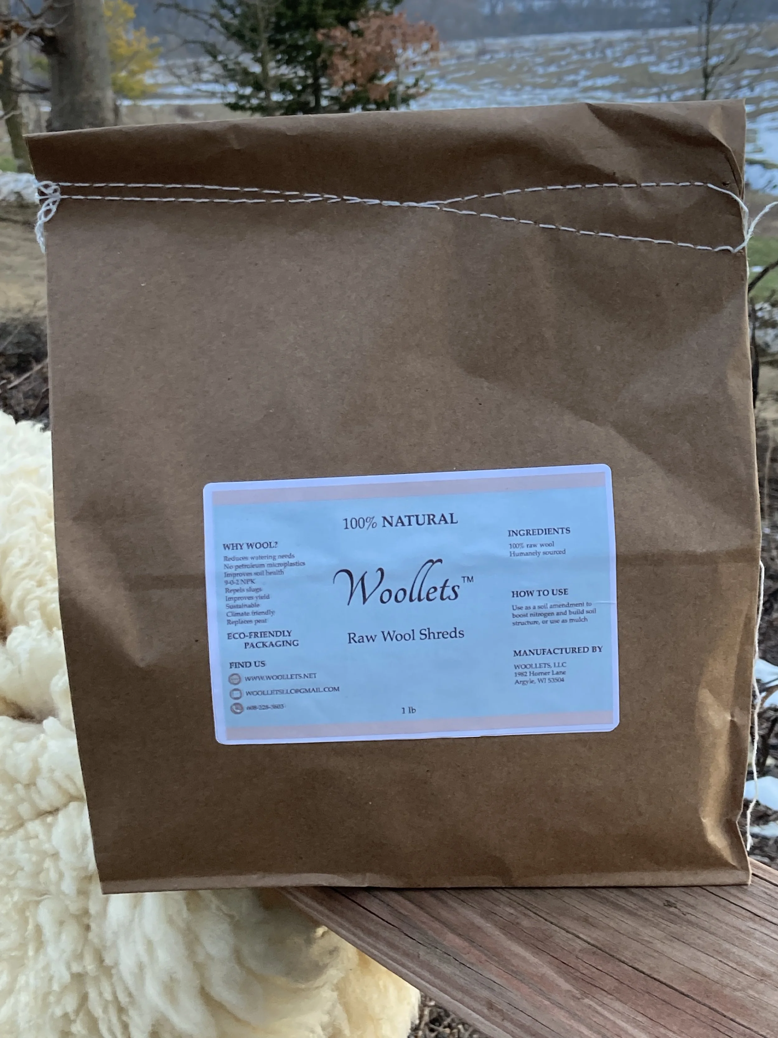 Woollets™ sustainable wool pellets