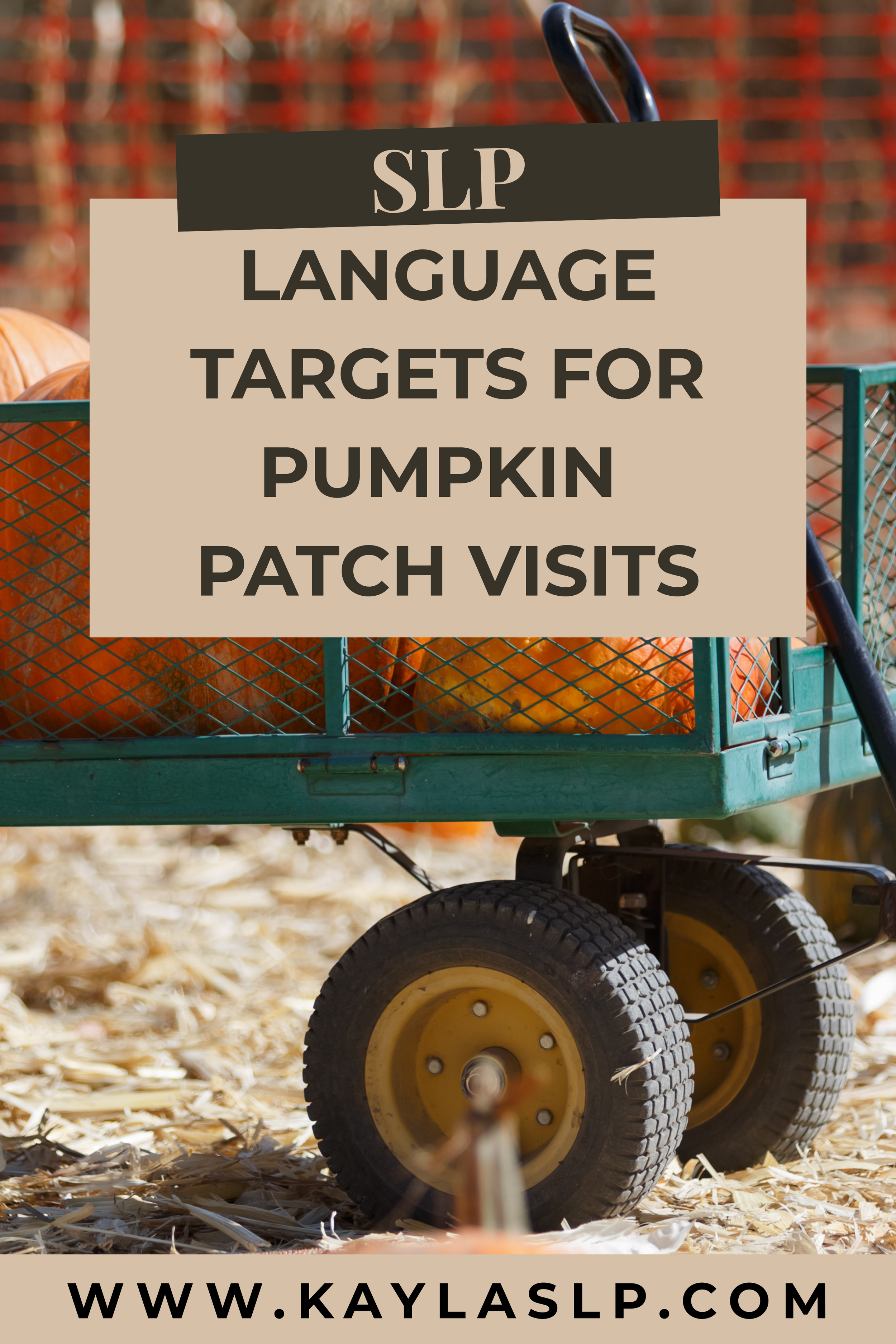 Language Targets for Pumpkin Patch Visits - Fall Speech Therapy Ideas ...