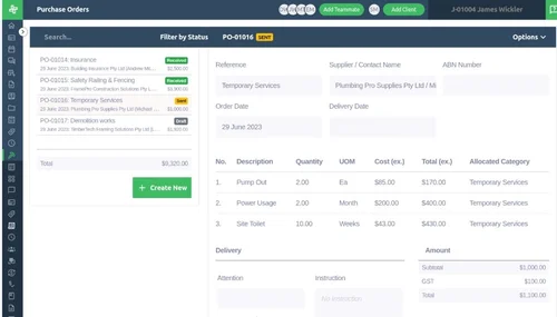 Wunderbuild for Construction — ConTech