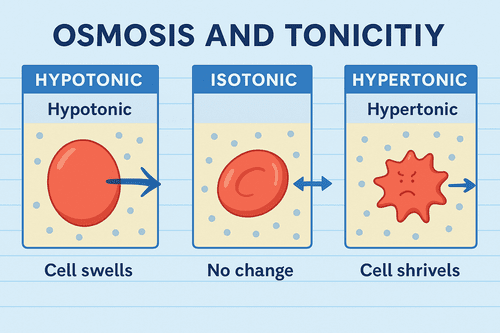 💧 Osmosis – Tonicity, Water Movement & Cell Volume Changes — King of ...