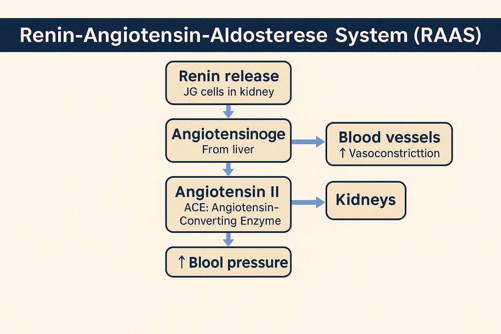 Renin-Angiotensin-Aldosterone System (RAAS): MCAT Mastery — King of the ...