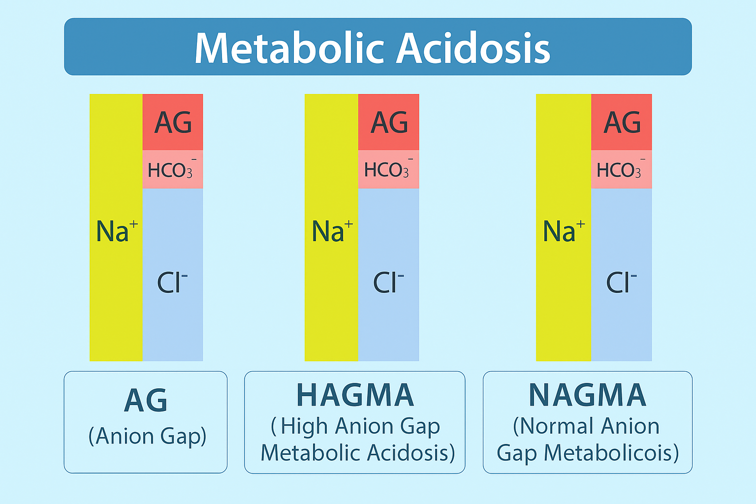 ⚖️ Metabolic Acidosis: Understanding AG, HAGMA, and NAGMA — King of the ...