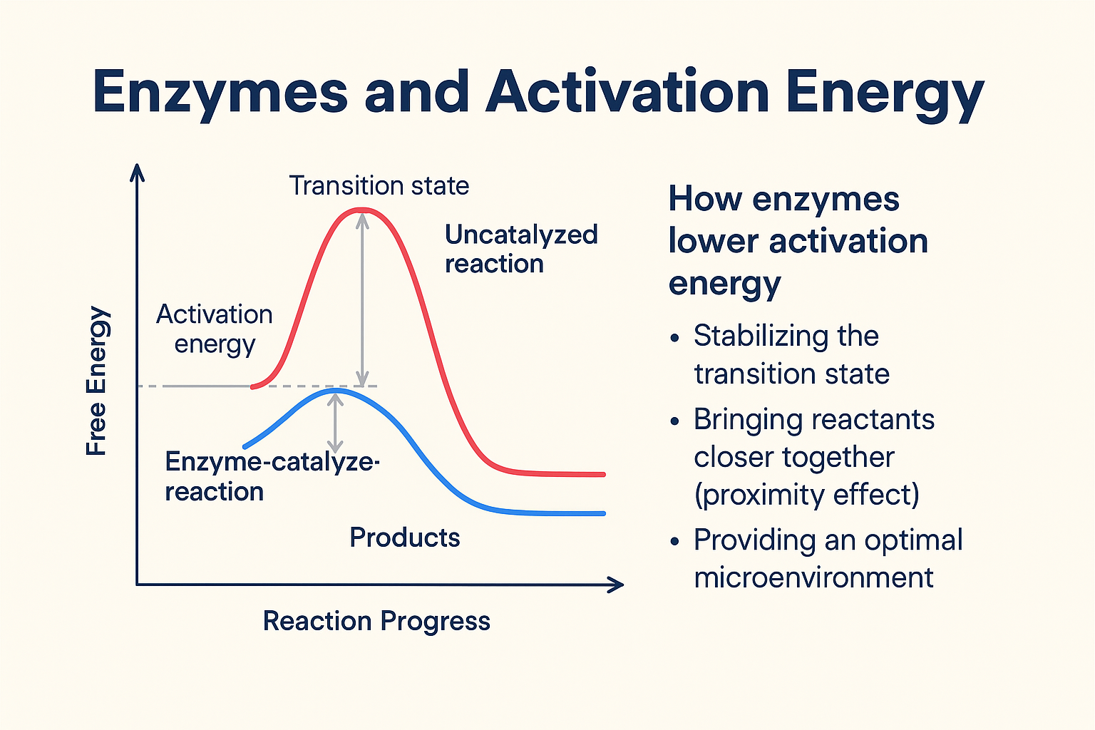 🧪 Enzymes and Activation Energy — King of the Curve