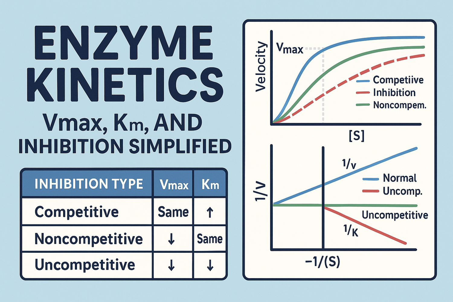 Enzyme Kinetics on the MCAT: Vmax, Km, and Competitive Inhibition ...