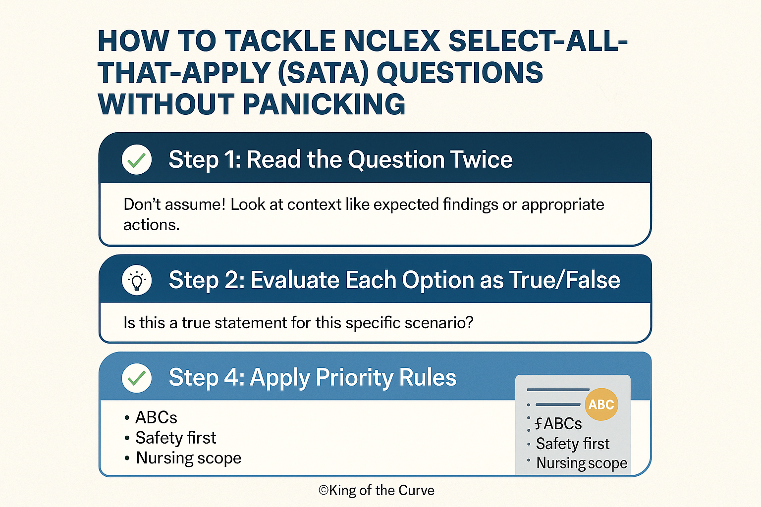 🧠 How to Tackle NCLEX Select-All-That-Apply (SATA) Questions Without ...