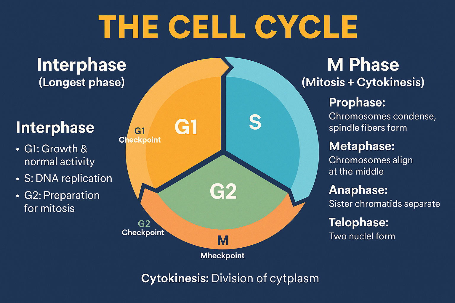 🔁 DAT Cell Cycle & Mitosis: Phases, Function, and Regulation — King of ...
