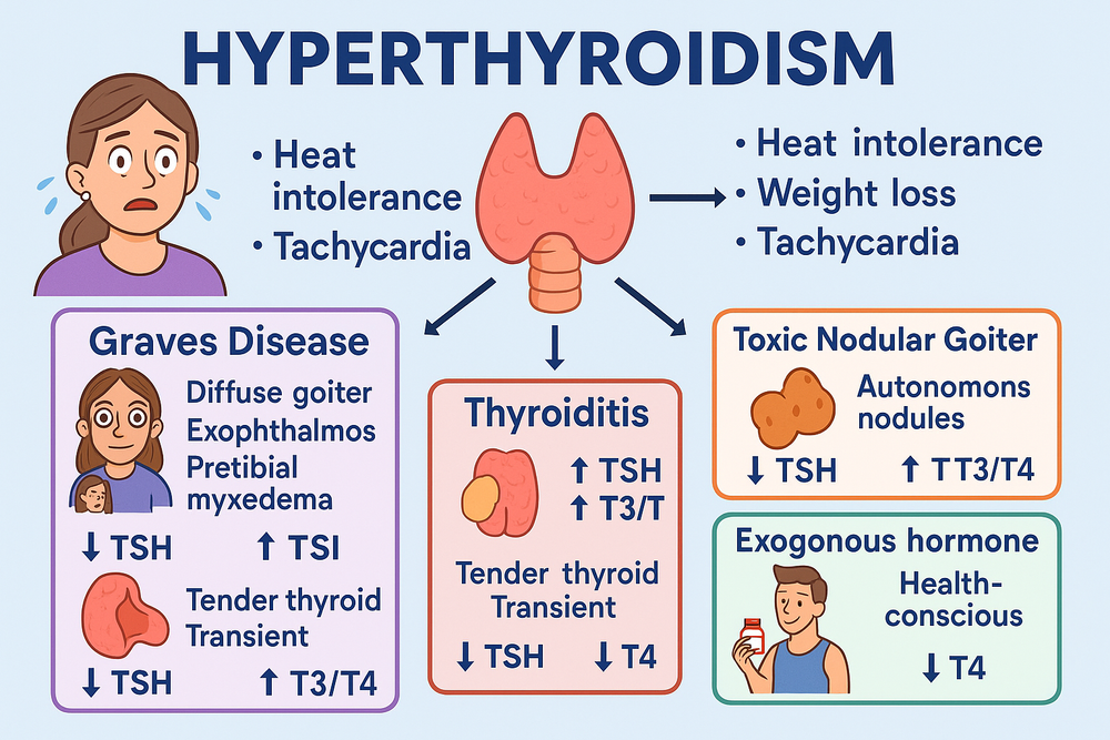 Hyperthyroidism on the USMLE: Symptoms, Labs, and Step 1 vs Step 2 ...
