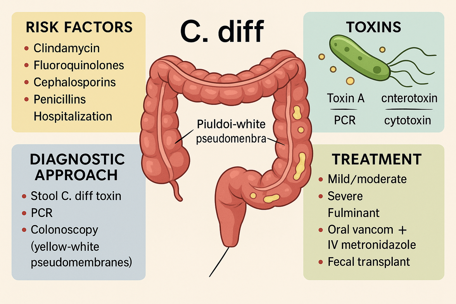 🦠 Clostridium difficile (C. diff): Diarrhea You Can’t Ignore on the ...
