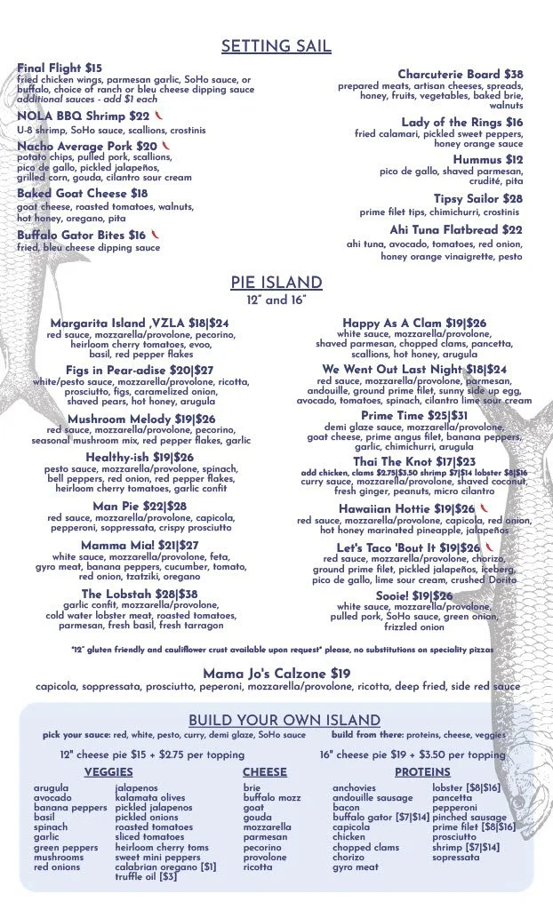 Menu — High Tide Social House