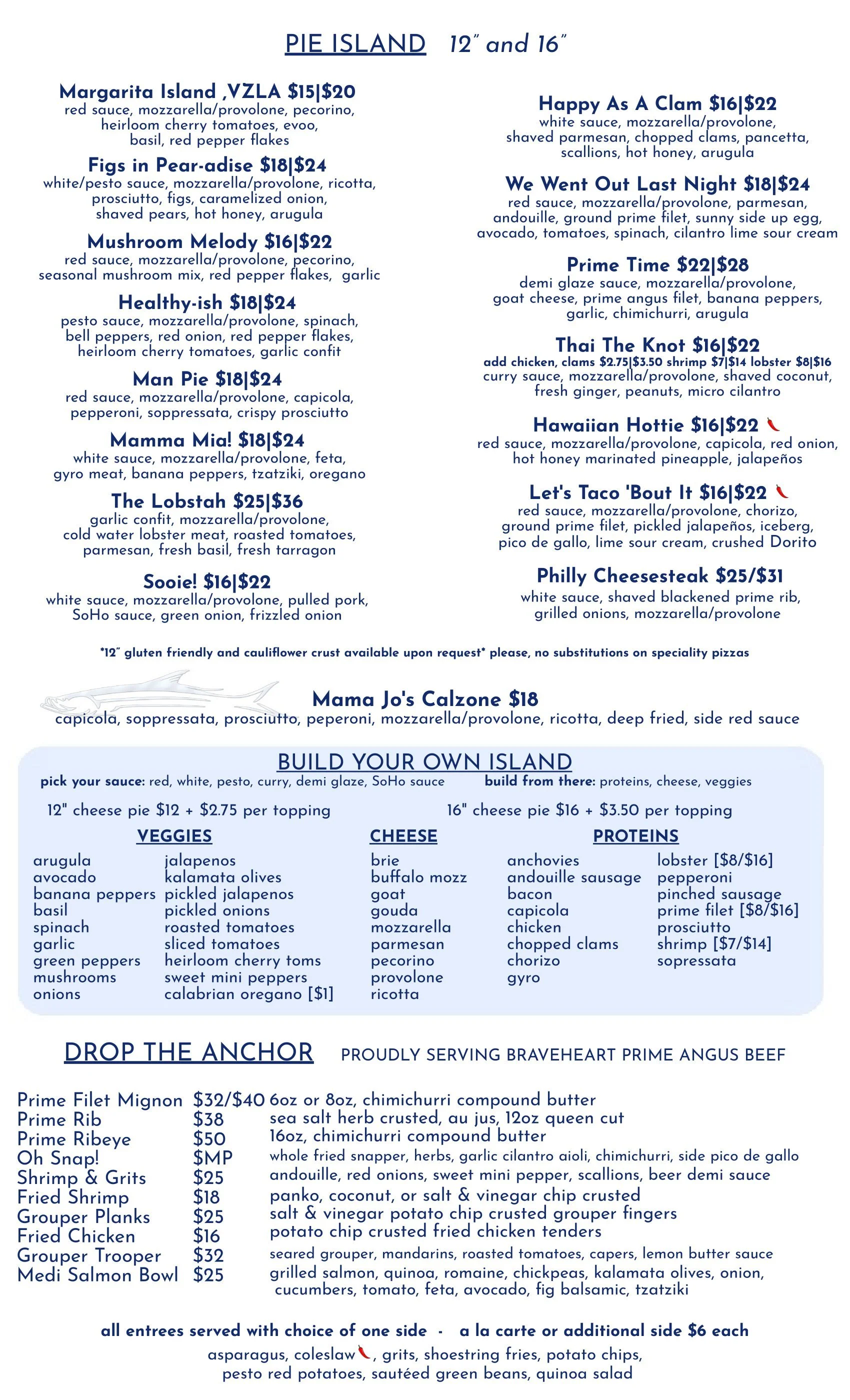 Menu — High Tide Social House