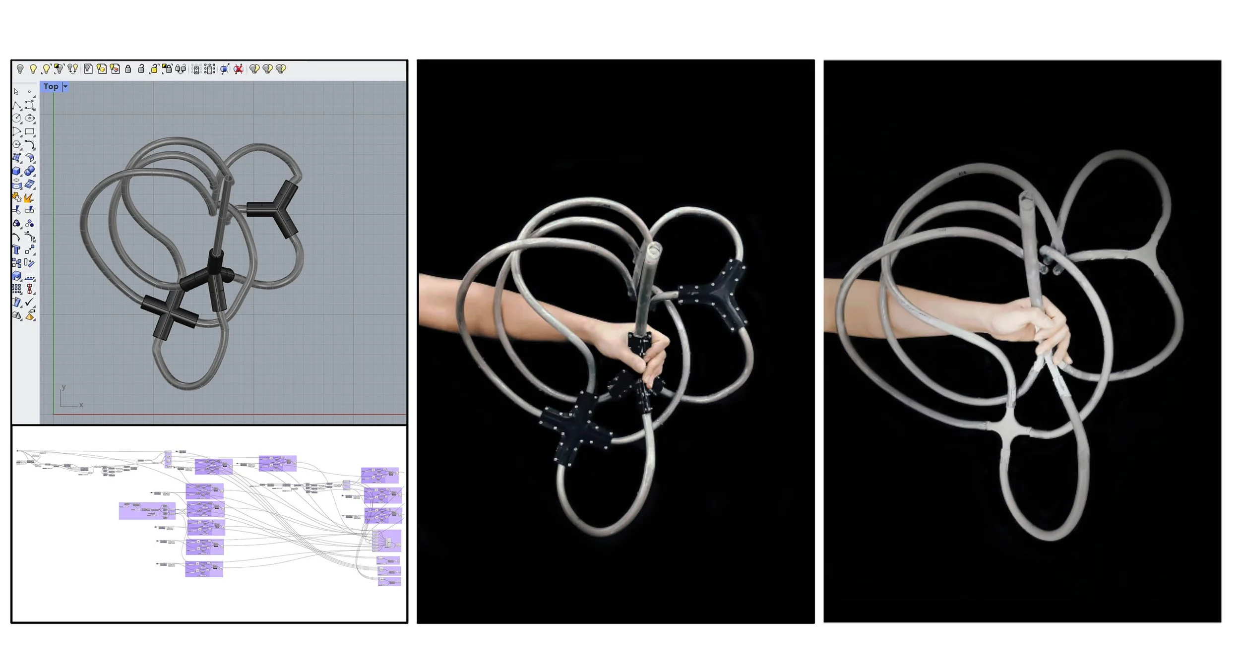 curved concrete structure based on a flexible, reusable and ...
