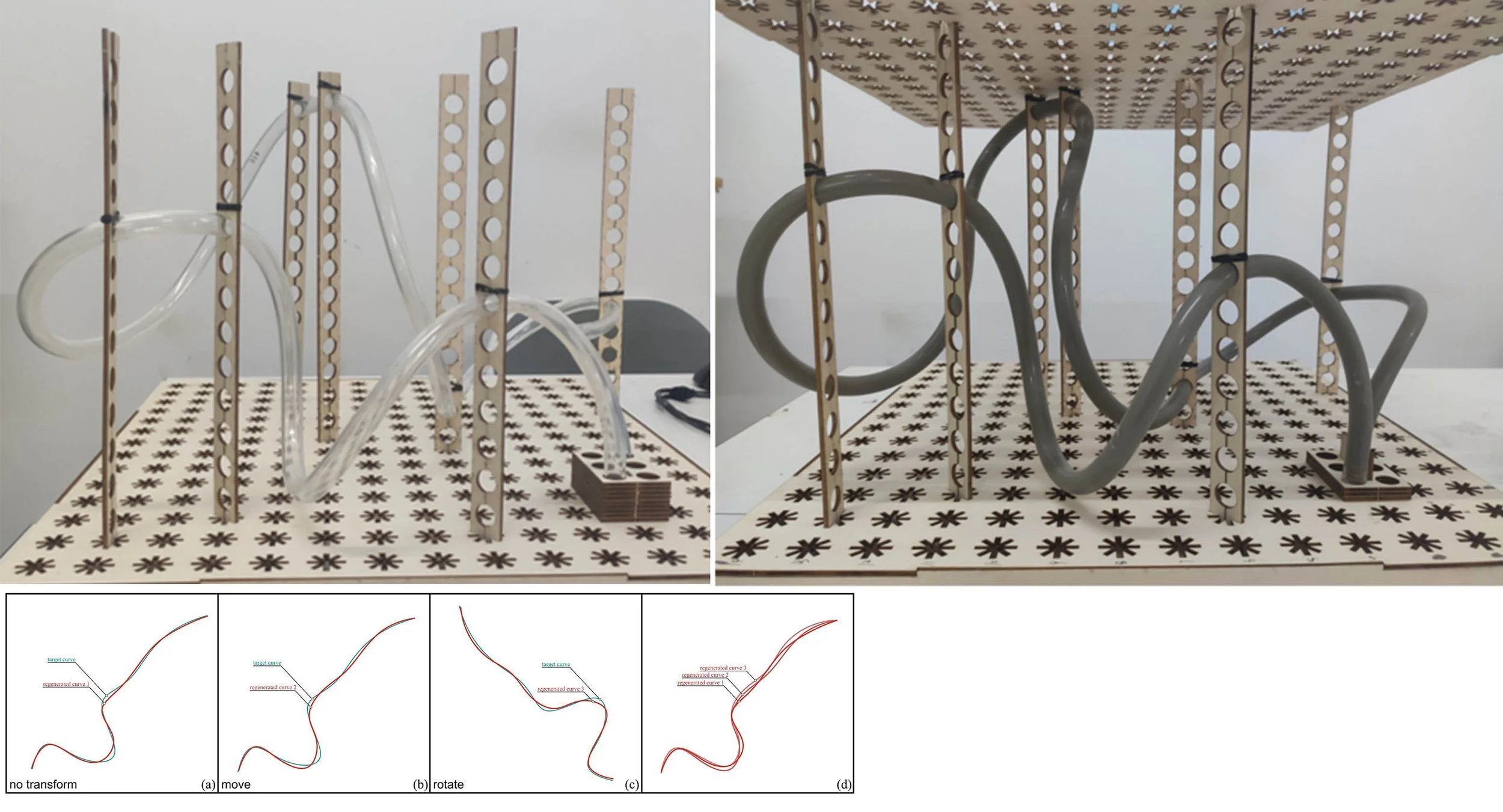 curved concrete structure based on a flexible, reusable and ...