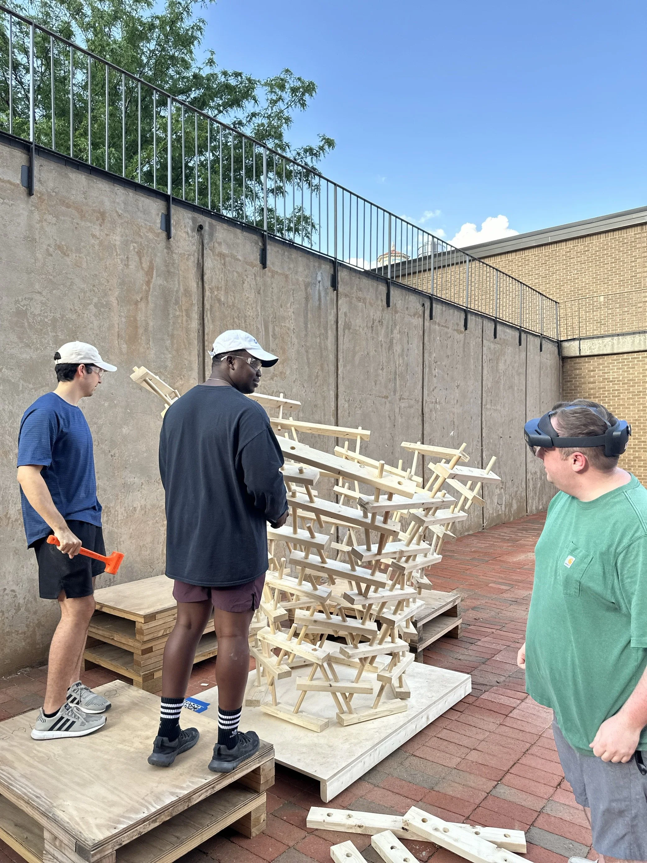 Timber Dowel Basket Column — HI-DARS