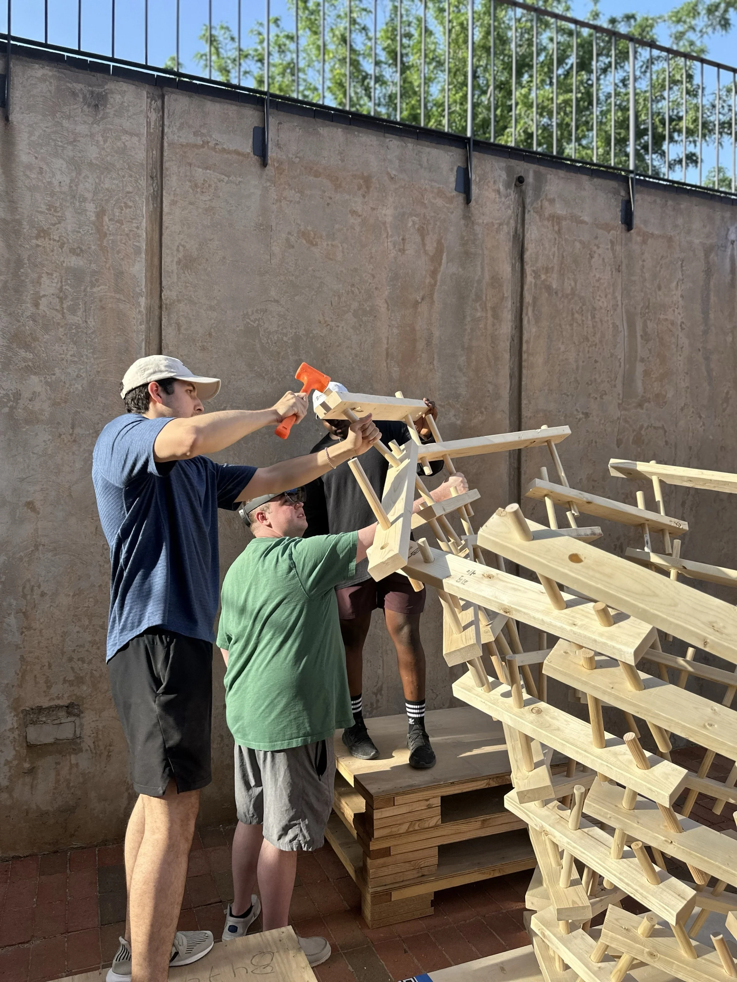 Timber Dowel Basket Column — HI-DARS
