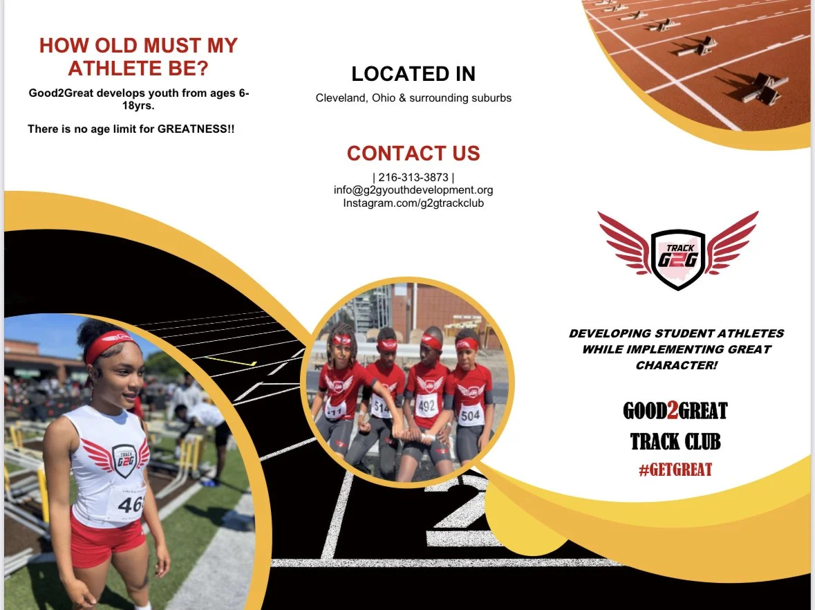 Good2Great Track — Good2Great Youth Development Inc