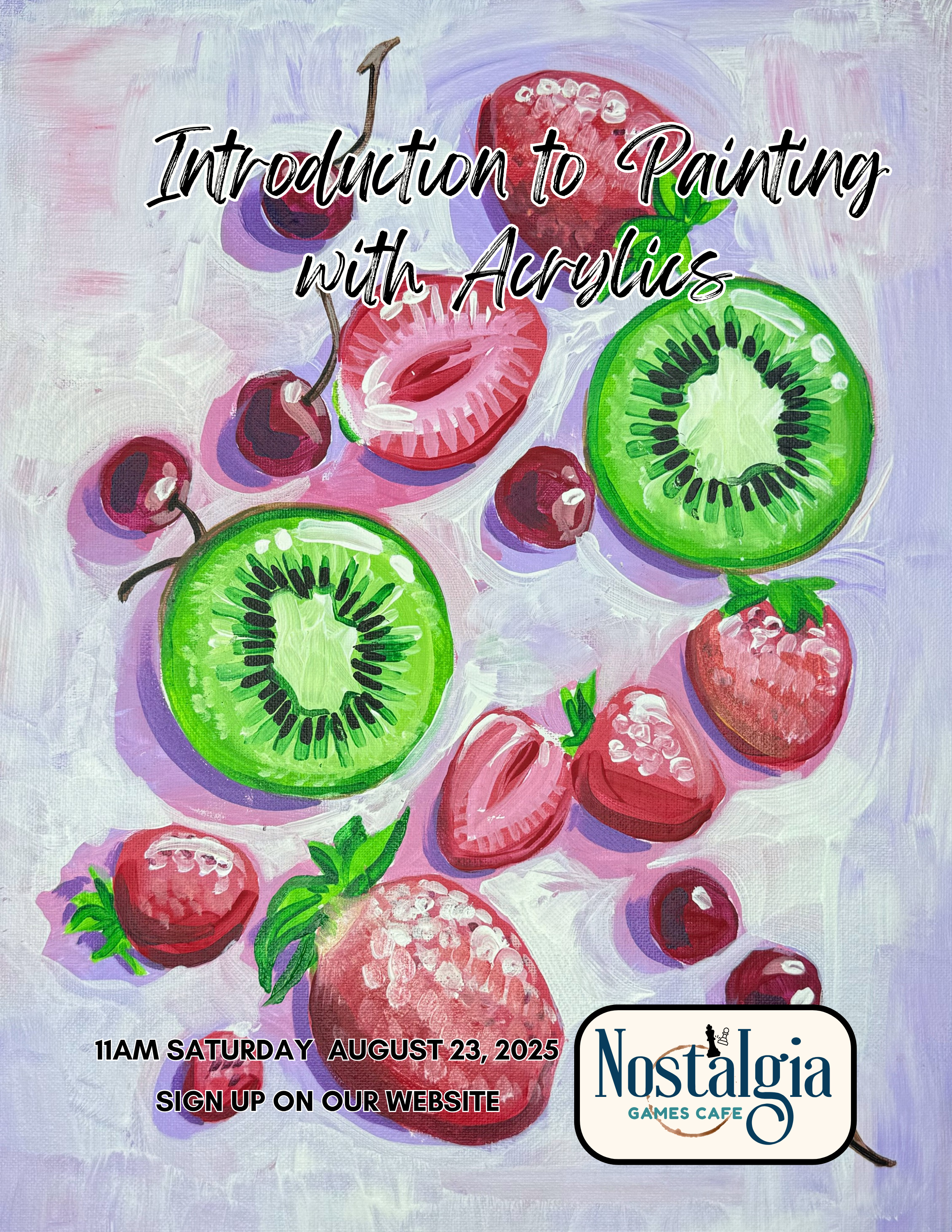 Intro to Painting with Acrylics Workshop — Nostalgia Games Cafe