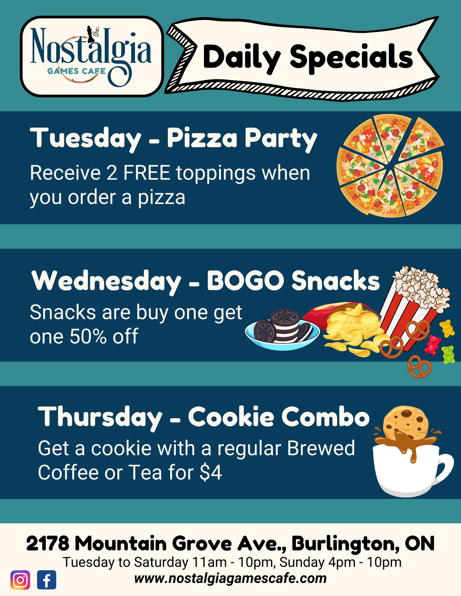 Menu 1 — Nostalgia Games Cafe