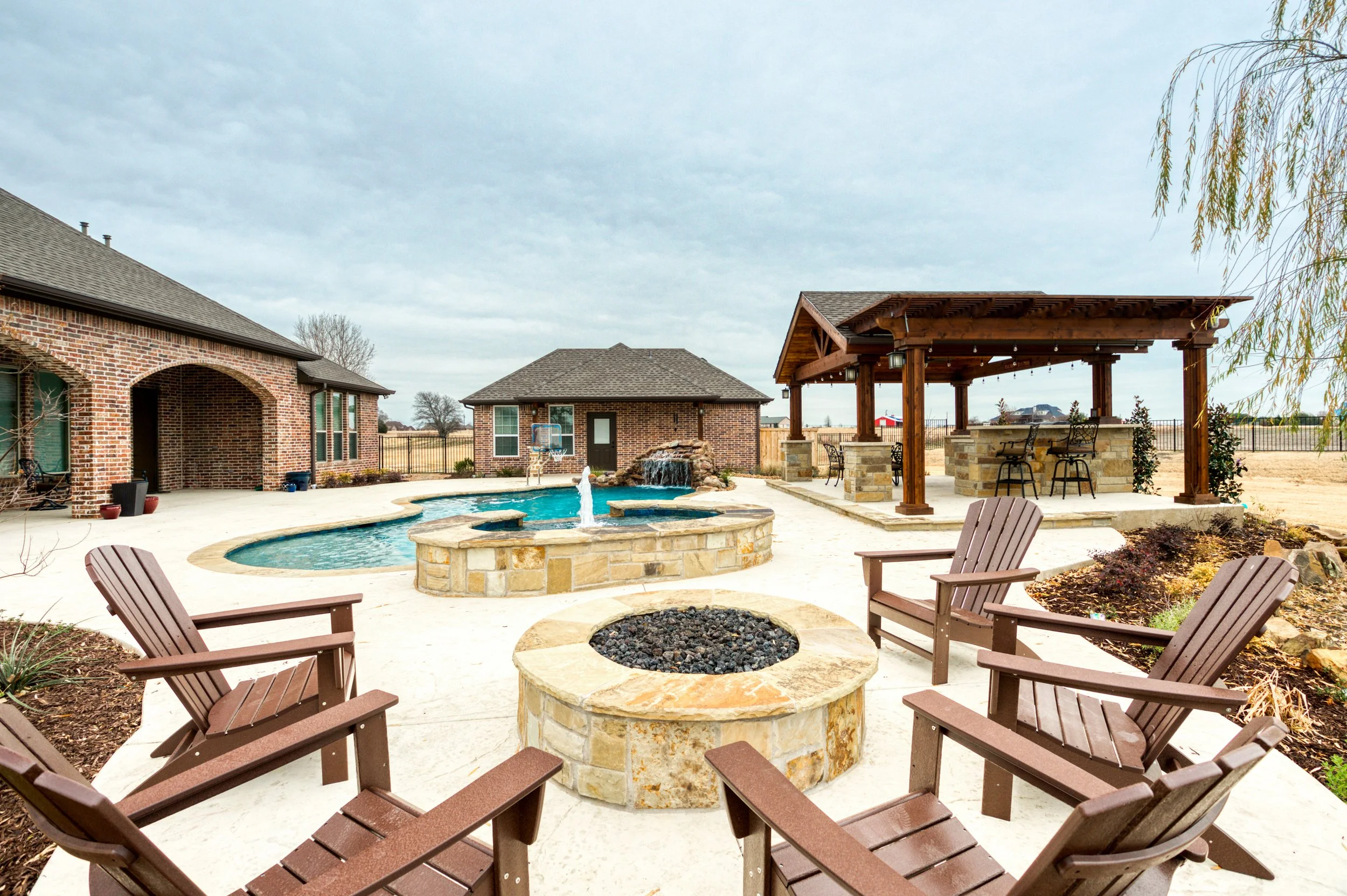 Firepits & Fireplaces — Foley Pools Custom Swimming Pools | North Texas