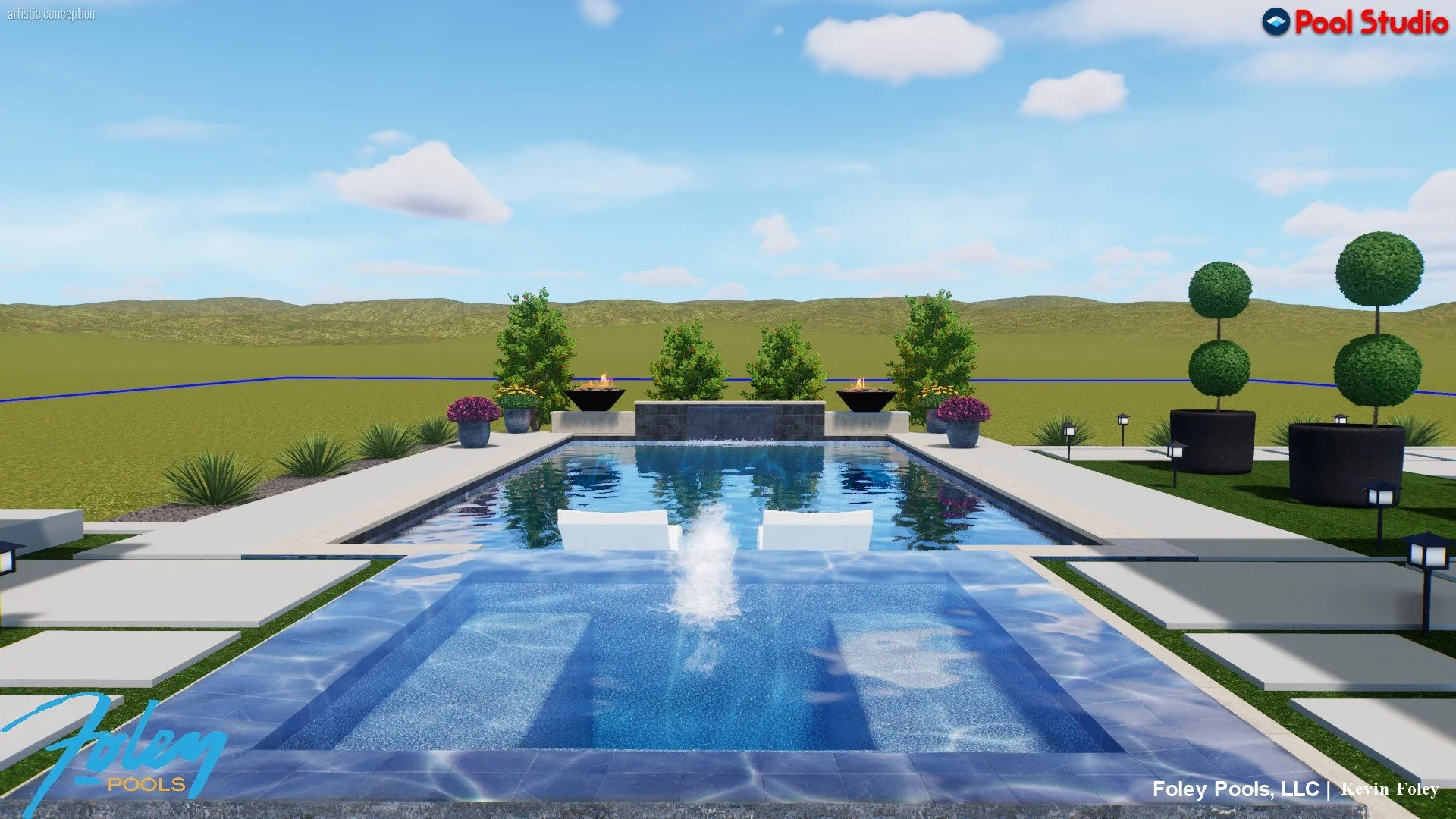 Serenity Springs | Parker, Texas — Foley Pools Custom Swimming Pools ...