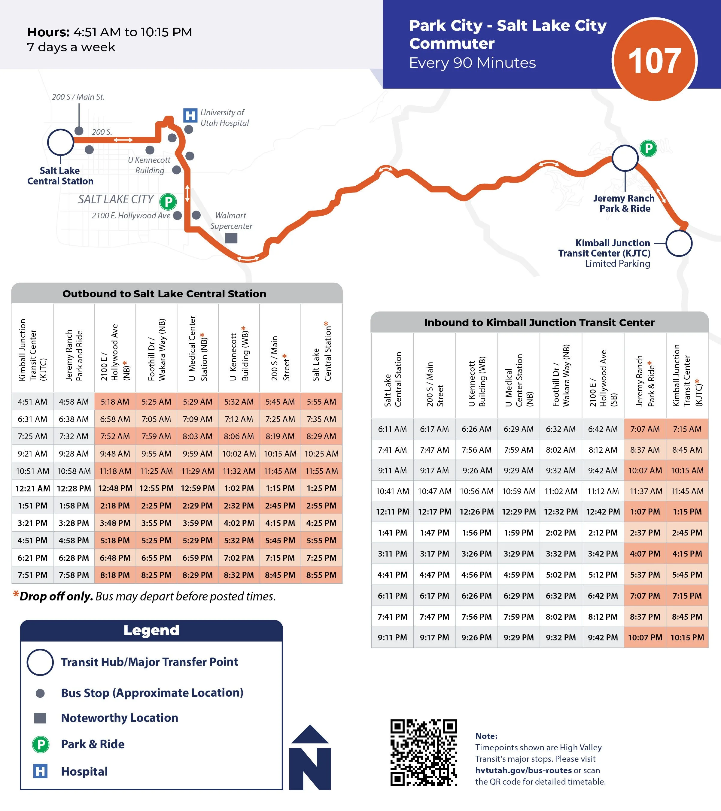 107 Commuter to Salt Lake City — High Valley Transit | Free, Public ...