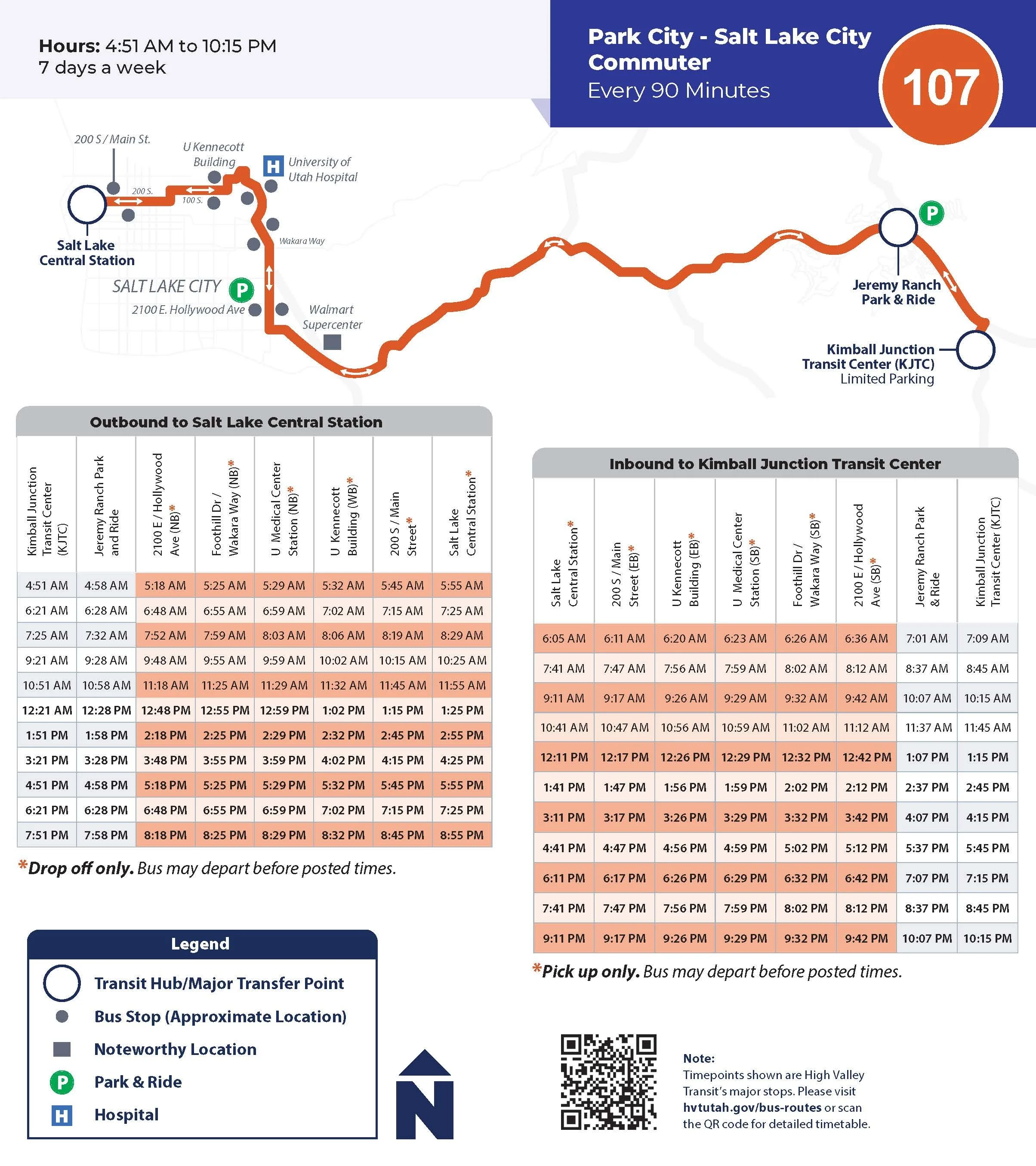 107 Commuter to Salt Lake City — High Valley Transit | Free, Public ...