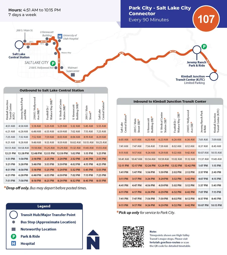 107 Commuter to Salt Lake City — High Valley Transit | Free, Public ...