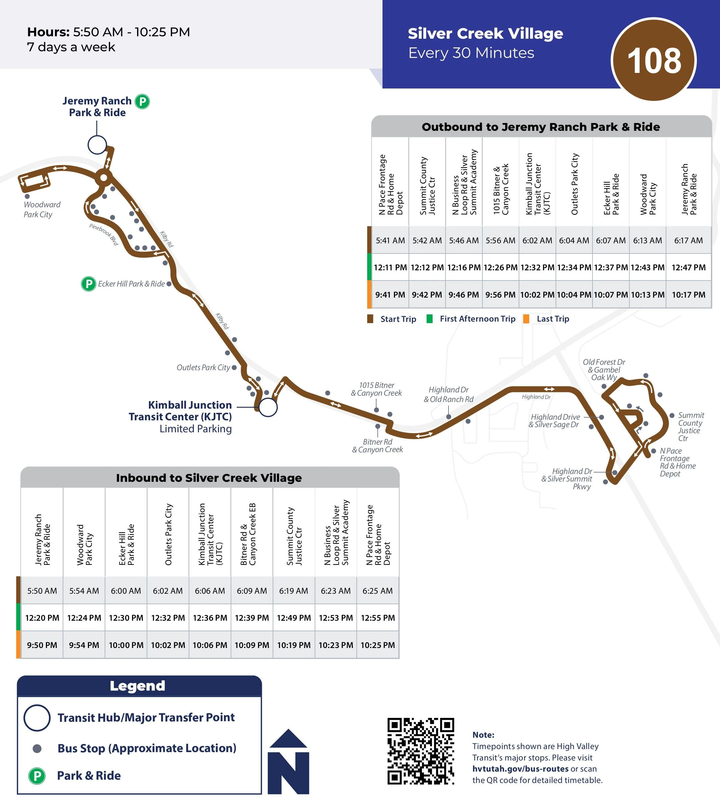 108 to Silver Creek Village — High Valley Transit | Free, Public ...